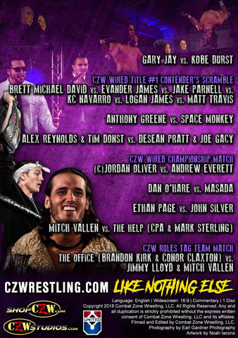 CZW "Night of Infamy" 11/11/2018 DVD – CZWstore